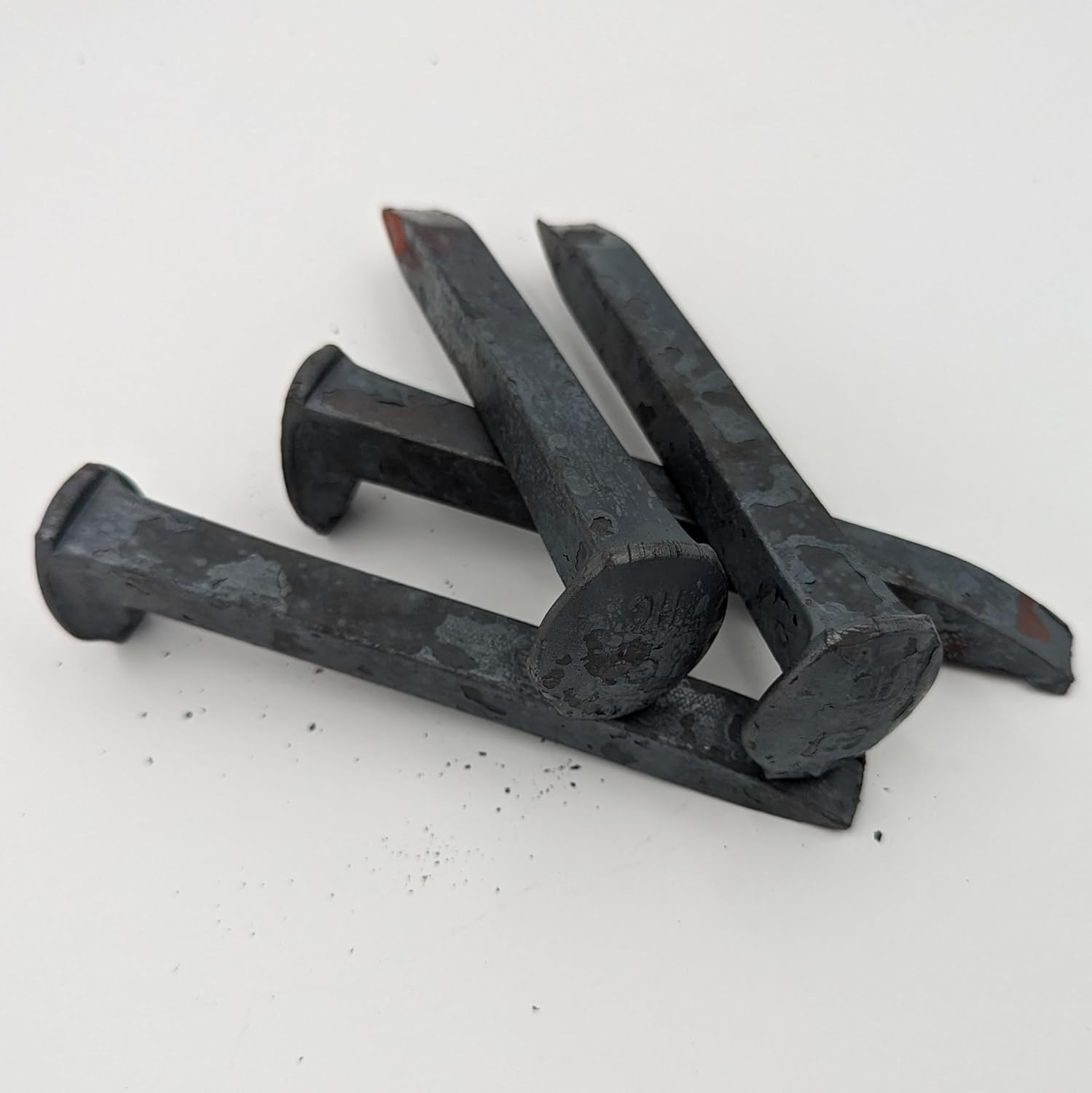 Lot Of 10 New/Unused Railroad Spikes "HC" High Carbon Steel,Knife ...
