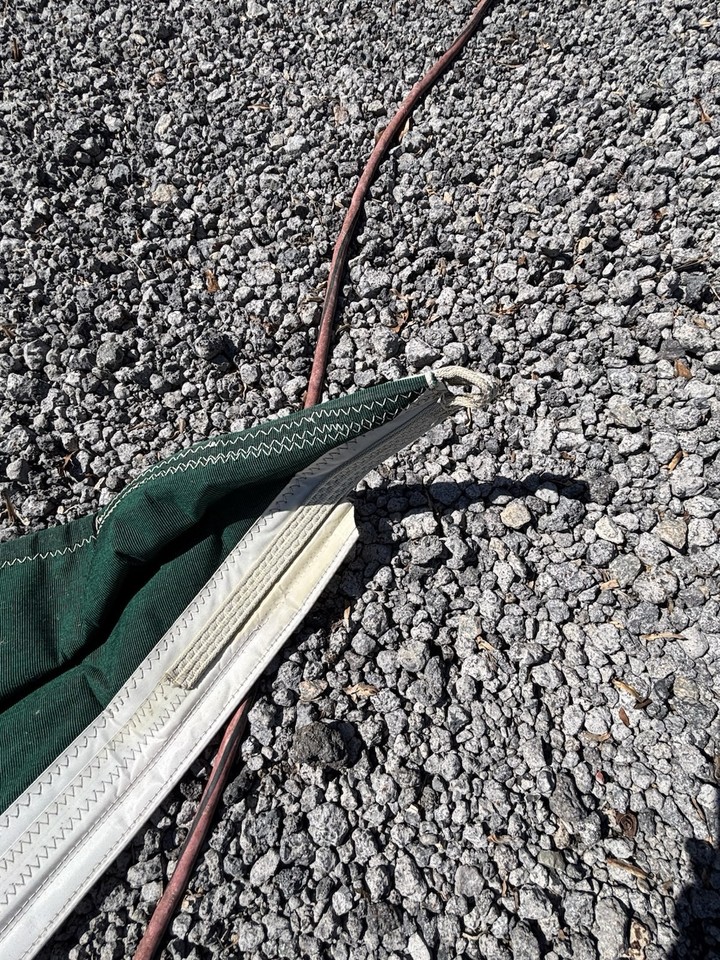 Furling Sailboat Headsail/ Luff 28 feet/Green | eBay