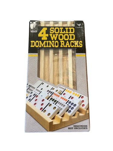 New Cardinal Domino Racks 4 Solid Wood Domino Holder Racks | eBay