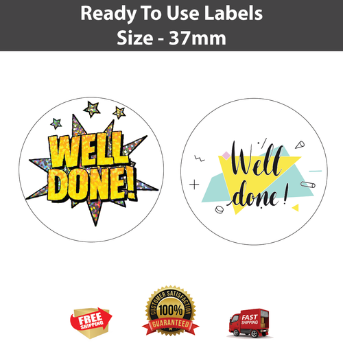 300x Well Done Cute Bee Sticker Kids Children Reward Chart Teacher ...