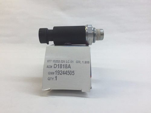 Genuine ACDelco D1818A Oil Pressure Sender or Switch For Gauge 19244505 ...