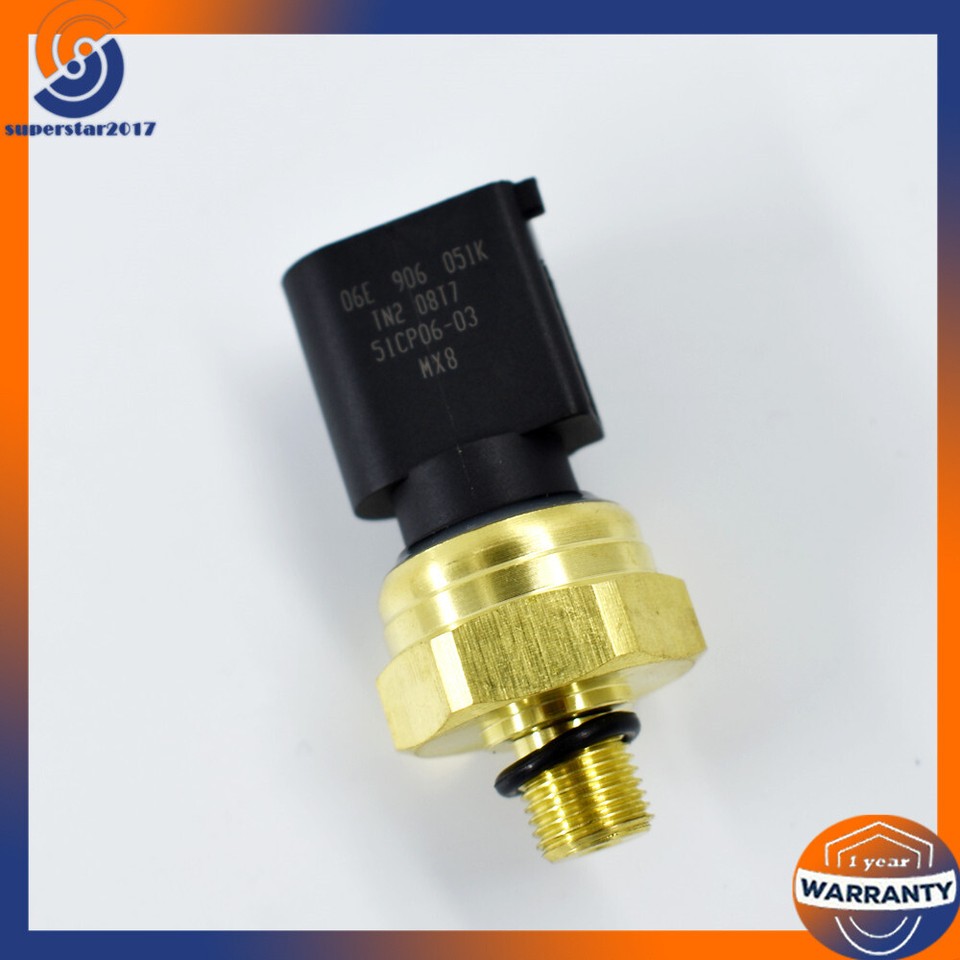 Fuel Pressure Sensor 06E906051K for Audi A4 A6 Volkswagen Jetta Passat ...