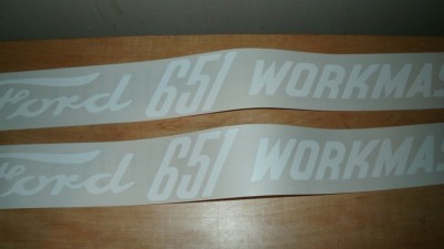 1958 1959 1960 FORD WORKMASTER 651 SERIES MODEL TRACTOR DECALS NEW PAIR ...
