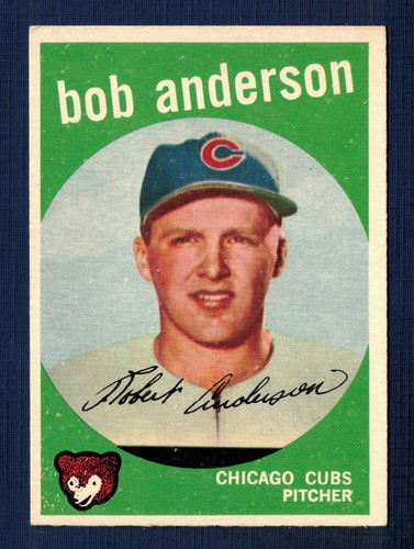 1959 Topps Bob Anderson #447 Chicago Cubs EXMT- | eBay