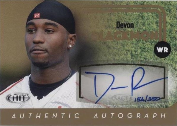 2016 SAGE Hit - Autographs Gold #A82 Devon Blackmon /250 (AU, RC) for sale online | eBay