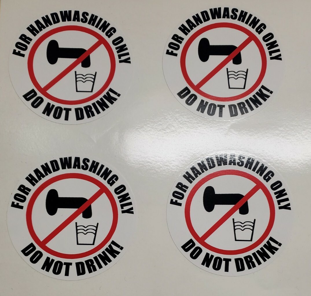 HAND WASHING ONLY Vinyl Decal | Sticker | Door Label | Truck 4x4 ...