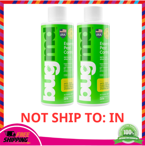 Pack of Two - BUG MD Essential Oils Concentrate 3.7 Oz Safely Kills ...