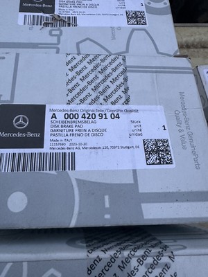 Genuine Mercedes Benz Front Brake Pads A-Class 176 A0004209104 | eBay