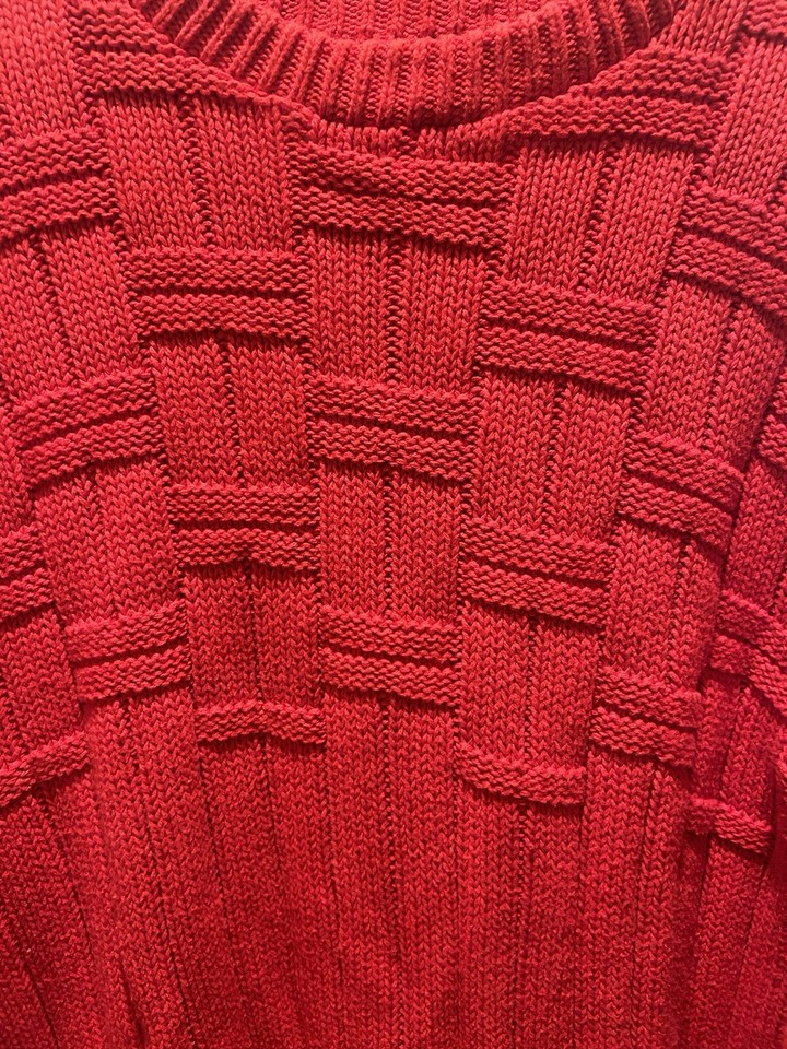 Vintage Isle of Cotton Knit Sweater Womens Size Medium MADE IN USA | eBay