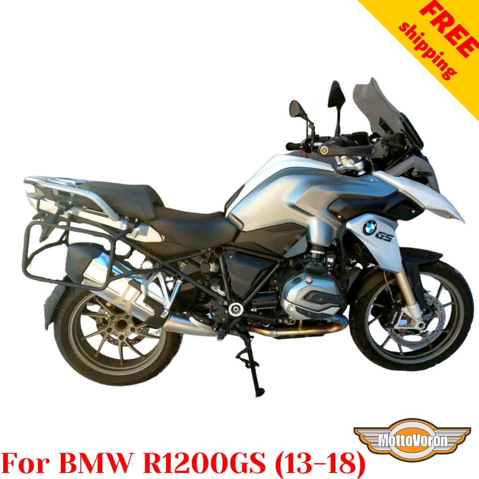 For BMW R1200GS Side carrier R 1200 GS Pannier rack for cases or bags ...