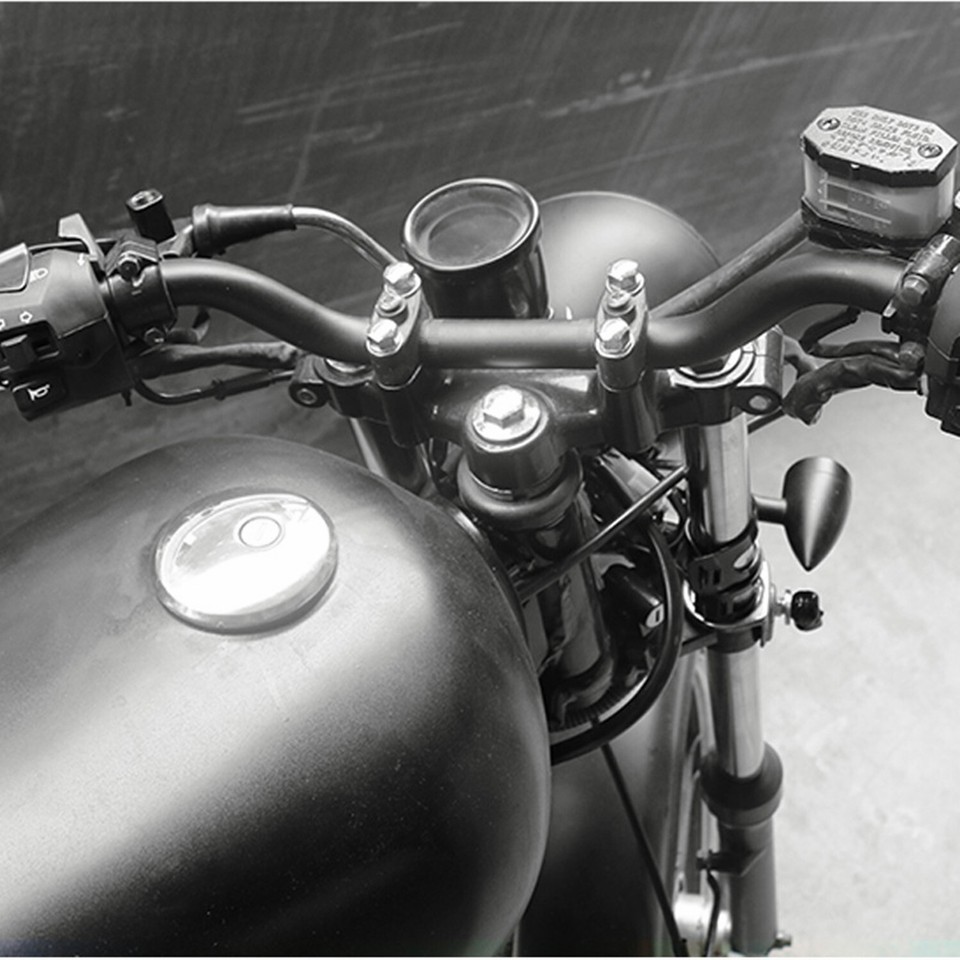 7/8" Motorcycle Drag Bars Handlebars For Harley Honda Suzuki Bobber ...