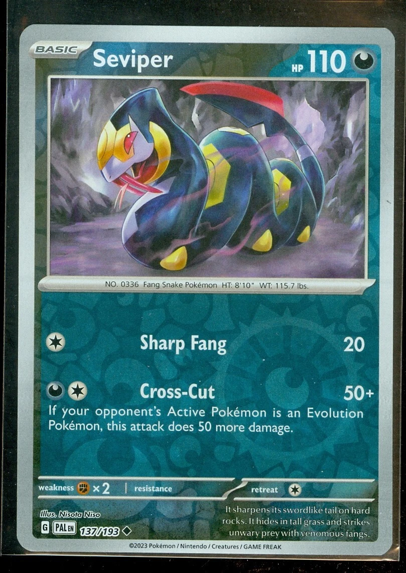 Seviper Evolution Card