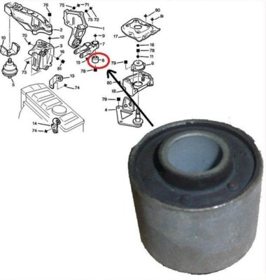 PEUGEOT 205 306 309 405 406 807 PARTNER EXPERT LOWER ENGINE MOUNT BUSH ...