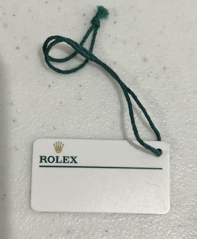 Rolex Hang Tag White Oyster Perpetual 114300 Authentic Original | eBay