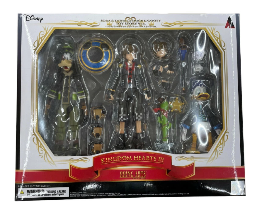 Disney Kingdom Hearts 3 Bring Arts Sora ＆ Donald Duck and Goofy Figures from JP | eBay