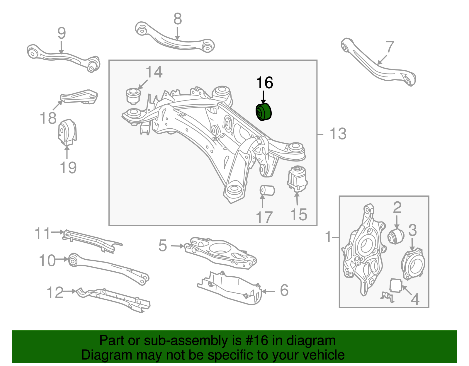 MERCEDES+BENZ+2043510442+Genuine+OEM+Factory+Susp+CROSSMEMBER+Mount ...