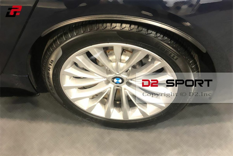 2PC Black Rear Fender Wheel Arch Extensions fits for BMW G30 5-Series ...