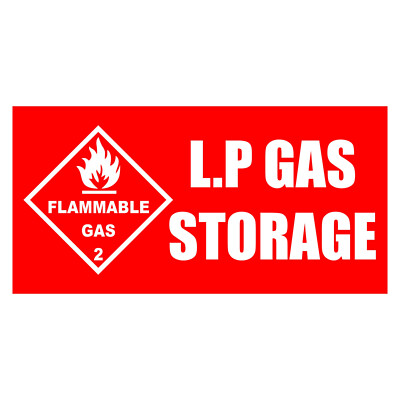 LP Gas Storage Sign Plaque Liquid Petroleum Flammable Gas | eBay Australia