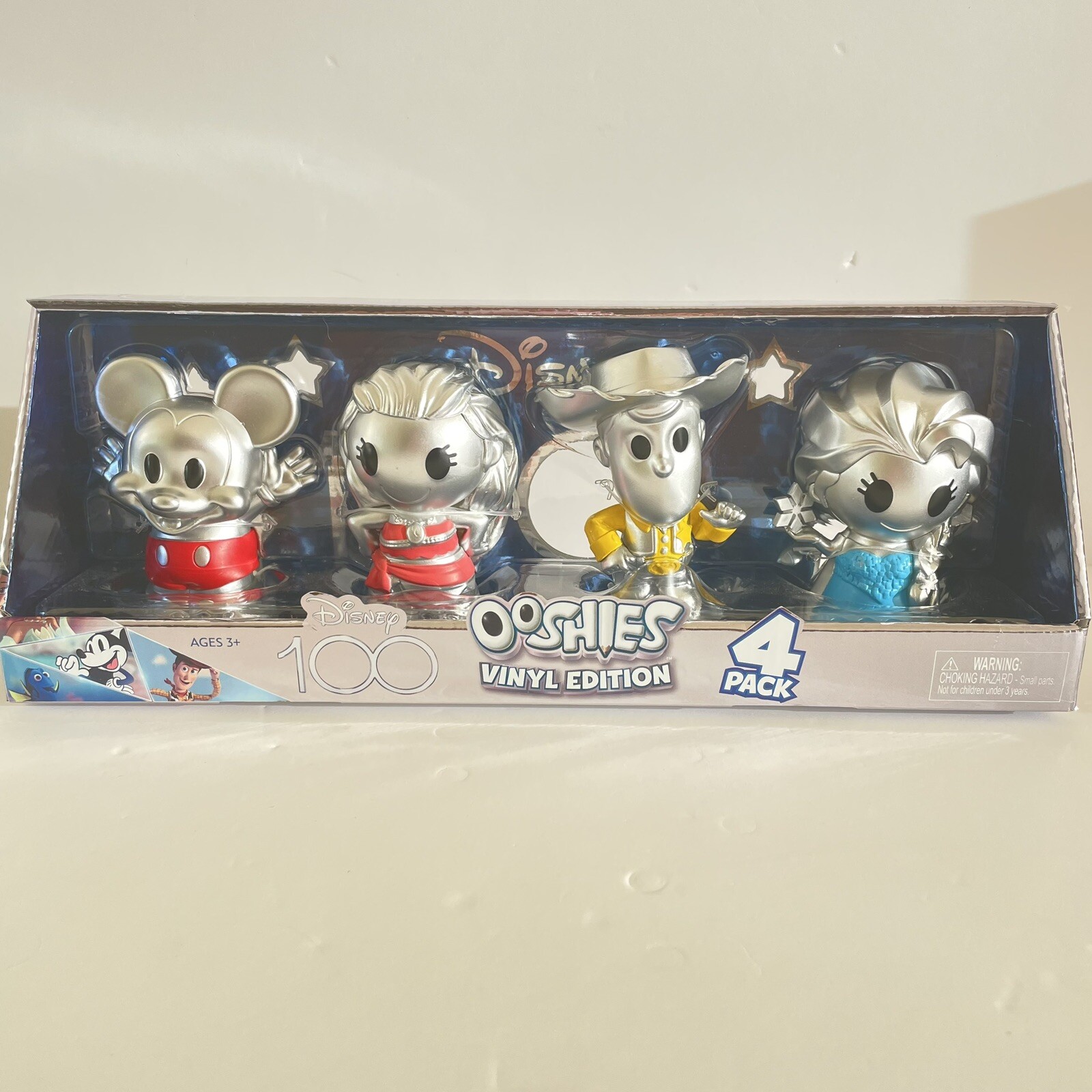 Ooshies VINYL EDITION 4 pack Disney 100 year Limited Edition BRAND NEW ...