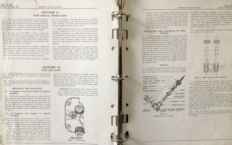 BENDIX MAGNETO TYPE S6LN-50 & S6LN-51 INSTALL SERVICE, AND MAINT ...