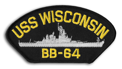 US Navy BB-64 USS Wisconsin Battleship Cap Patch Iron On [FLB1625] | eBay