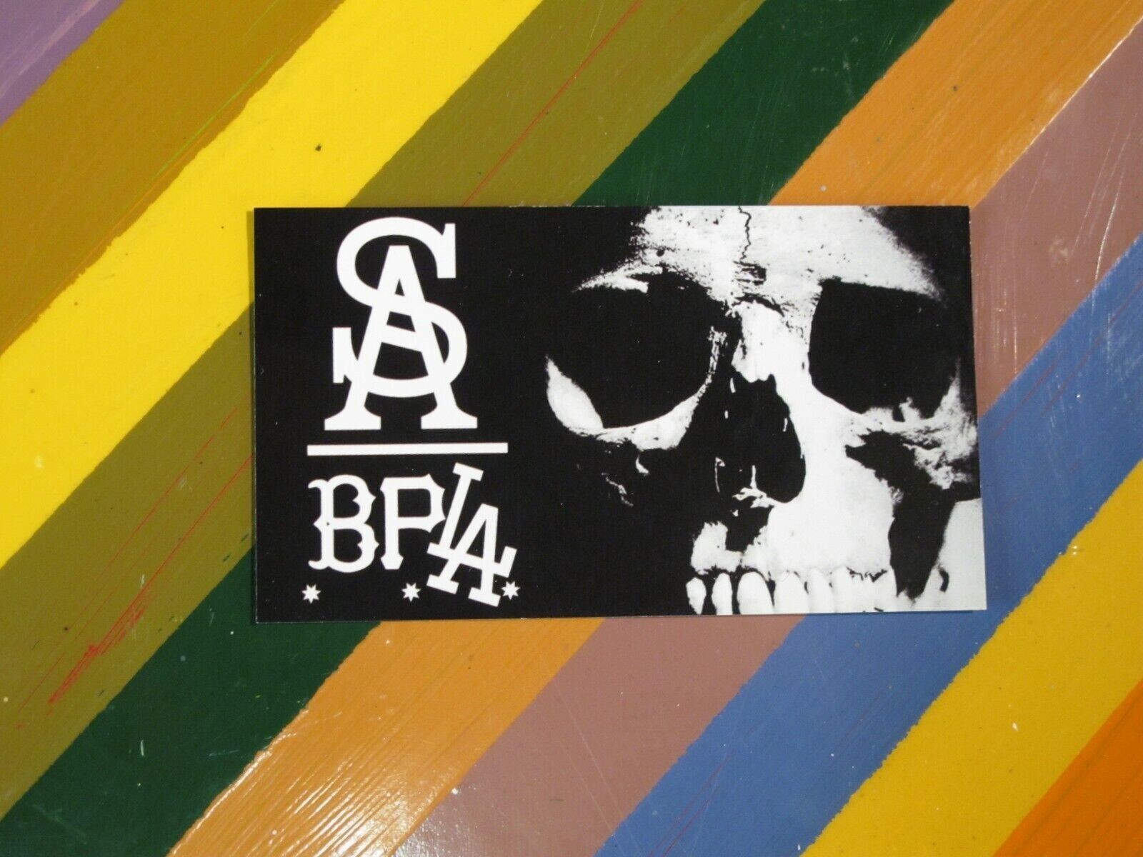 vtg graffiti sticker - BPLA Below Poverty Level Skull | eBay