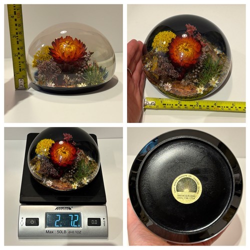 Tarax Infinity Floral Lucite (Victorian Style) Flowers Paperweight ...