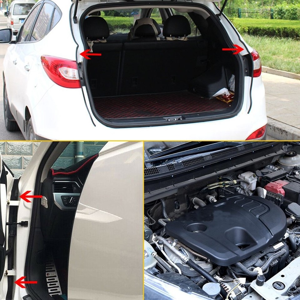 Double Layer Rubber Seal Car Weather Strip Door Window Lock Trunk Hood ...