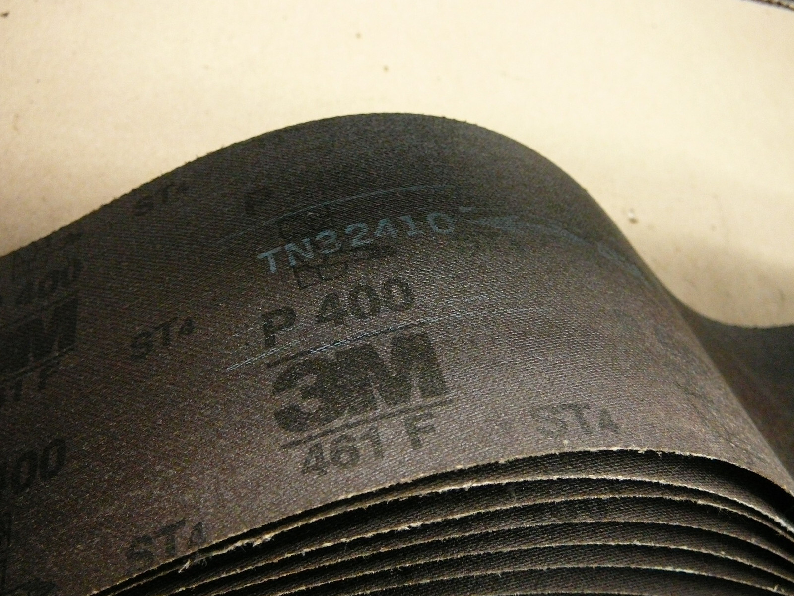 LOT OF 9 3M 461F P400 GRIT SANDING BELTS TN32410 | eBay