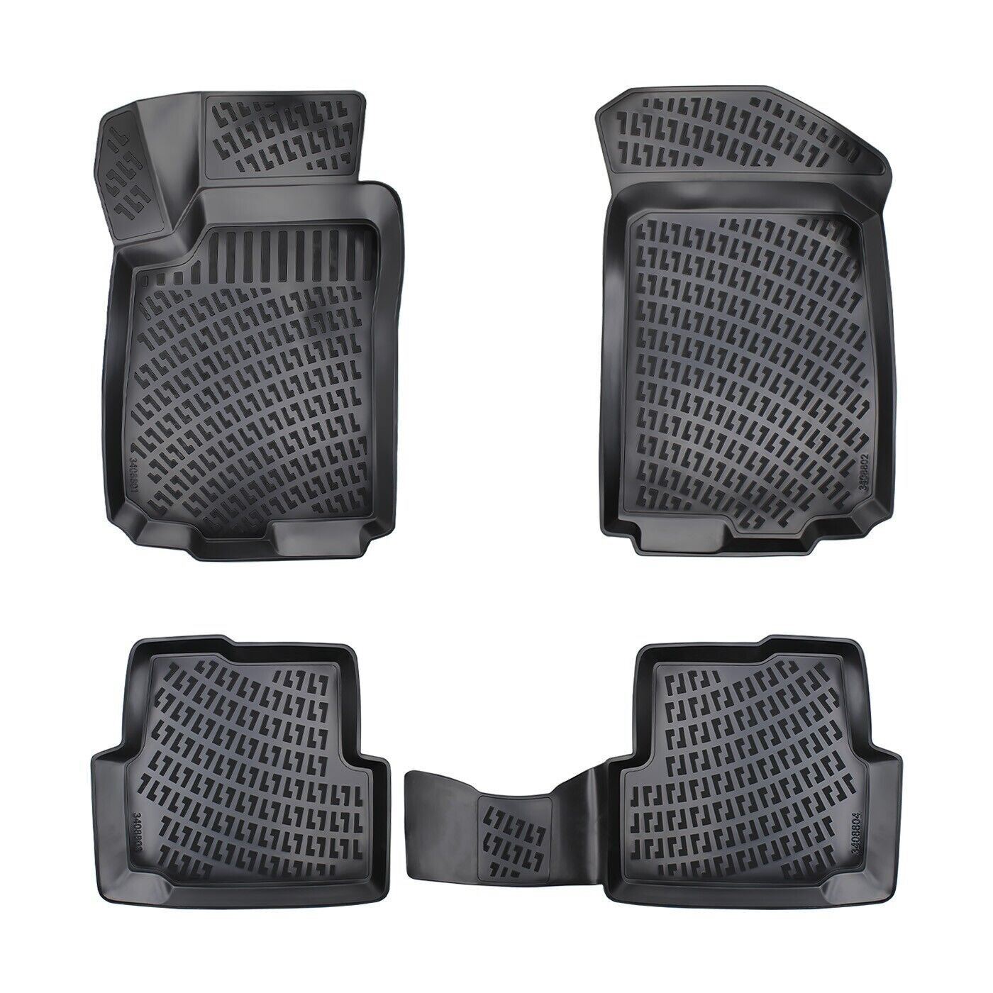 Custom 3D Molded Rubber Floor Mat for Chevrolet Aveo 2012-UP 4 PCs | eBay