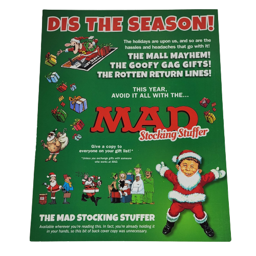 Mad Magazine Stocking Stuffer Re-Issue Special Edition 2022 Brand New ...