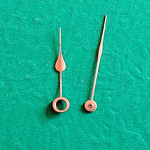 Pocket Watch Hands Rose Gilt Spade & Sword for Swiss or American Pocket ...