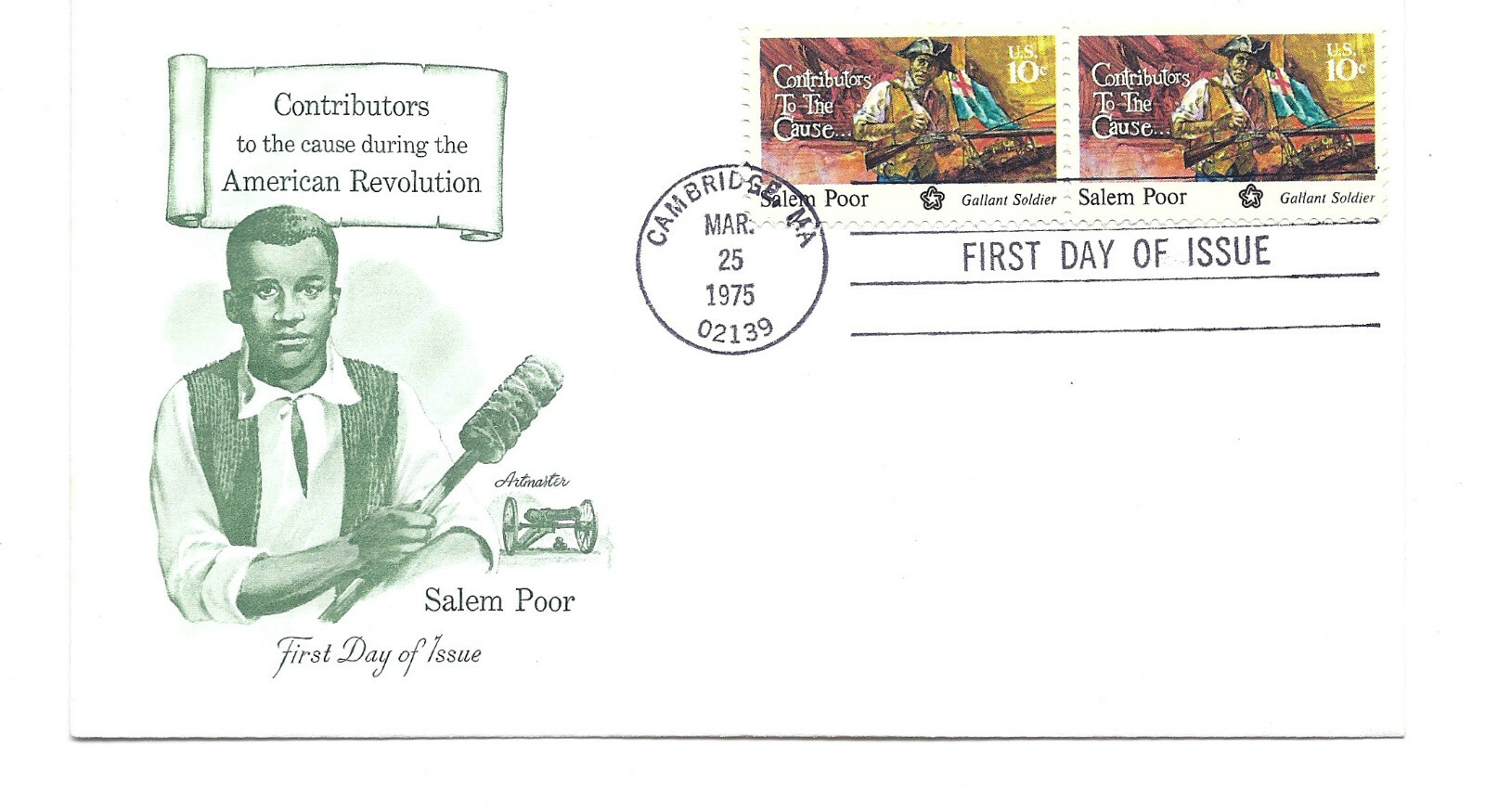 1560 Salem Poor Artmaster pair FDC | eBay