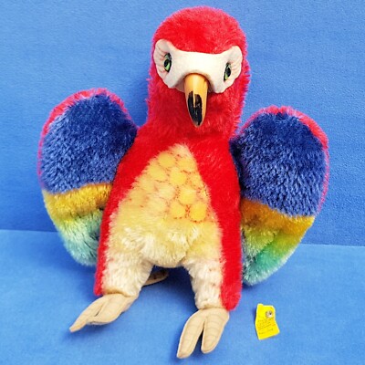 STEIFF PAPAGEI LORA 1322.08 STOFFTIER 22 CM PARROT VINTAGE VOGEL | eBay UK