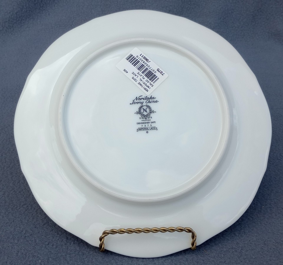 Noritake Ivory China - Imperial Lace 7375 - Salad Plate 8 3/8" (New) | eBay