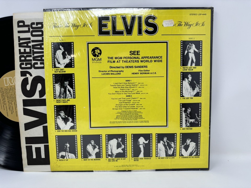 Elvis Presley THAT’S THE WAY IT IS Vinyl LP In Shrink Tan Label NM/MT ...