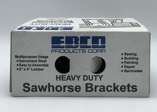 Ebco Stainless Steel Sawhorse Brackets Rust Resistant Standard Medium ...