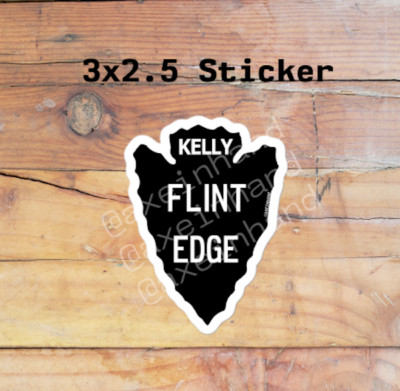 Vintage Authentic Replica True Temper FLINT EDGE ARROWHEAD Axe Sticker ...