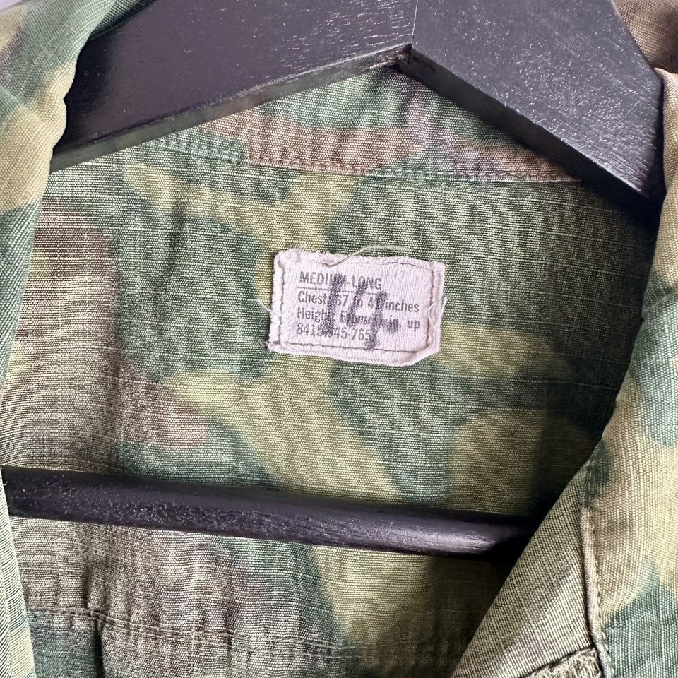 Vietnam War US Air Force ERDL Camo Tropical Jacket Korat Air Base Patch ...