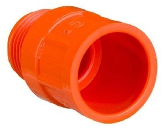 8x Clipsal PLAIN TO SCREWED PVC ADAPTORS Orange *Australian Brand- 20mm ...