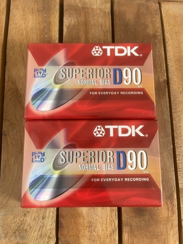 TDK Superior D90 Normal Bias 90min Cassettes Tapes Lot Of 2 20356201005 ...