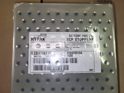 BD Hypak SCF Silicone Stoppers 1000 Count for 1 ml barrels | eBay