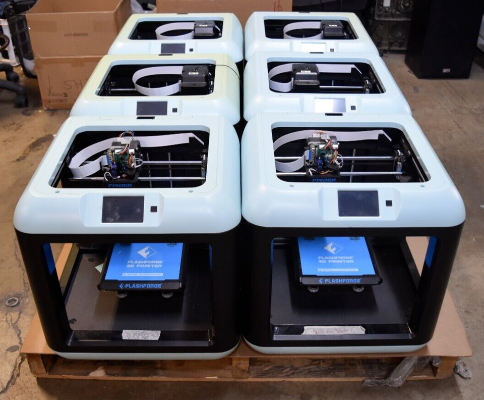 Lot Of 10 Flashforge Finder & Finder Lite 3D Printers Read Description ...