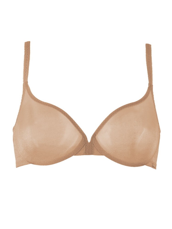 Gossard Glossies Bra Sheer Moulded Plunge Seamless Non Padded Sexy Bras ...