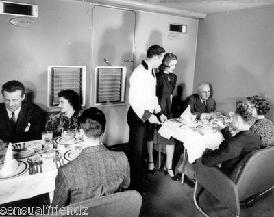 Pan Am Clipper photo Boeing B-314 Interior Dining Set up Flying Boat ...