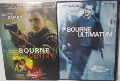 2 DVD LOT The Bourne Identity Ultimatum EXTENDED EDITION NEW Beginning ...
