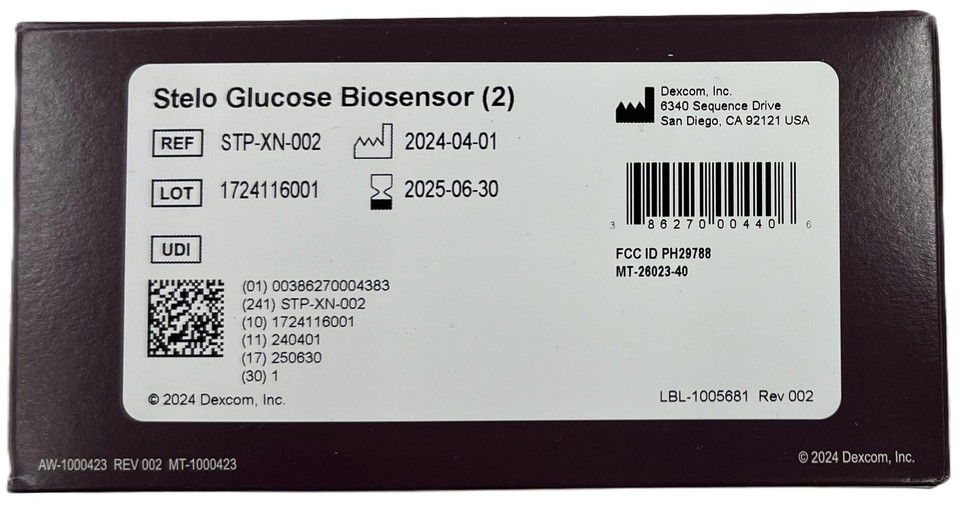 SEE DESCRIPTION *** Dexcom Stelo Continuous glucose monitoring device 2 ...