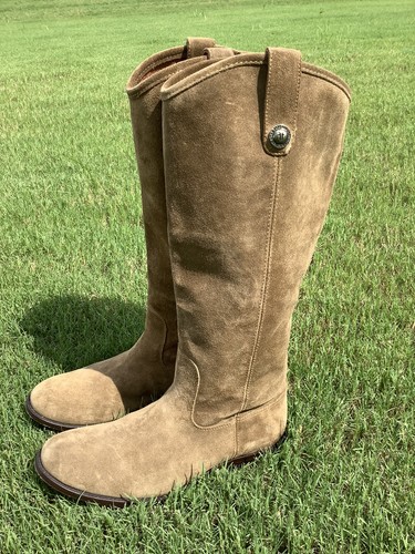Womans 9.5 Frye Suede Button Boots READ DESCRIPTION | eBay