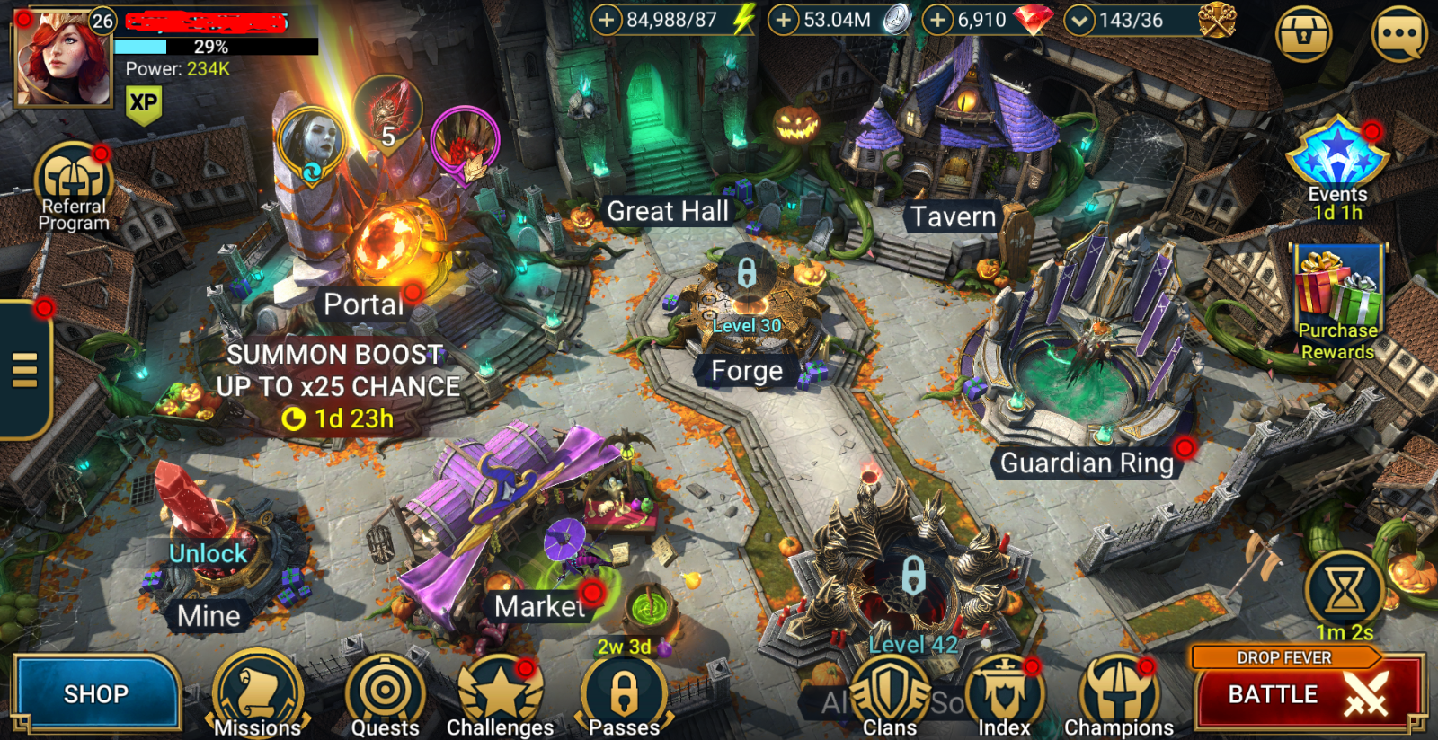 Raid Shadow Legends | Starter Mythical - Galathir : 84k energy / 23 ...