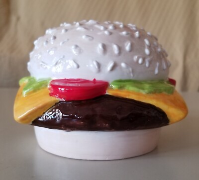 Ceramic Cheeseburger Coin Bank [A3] | eBay